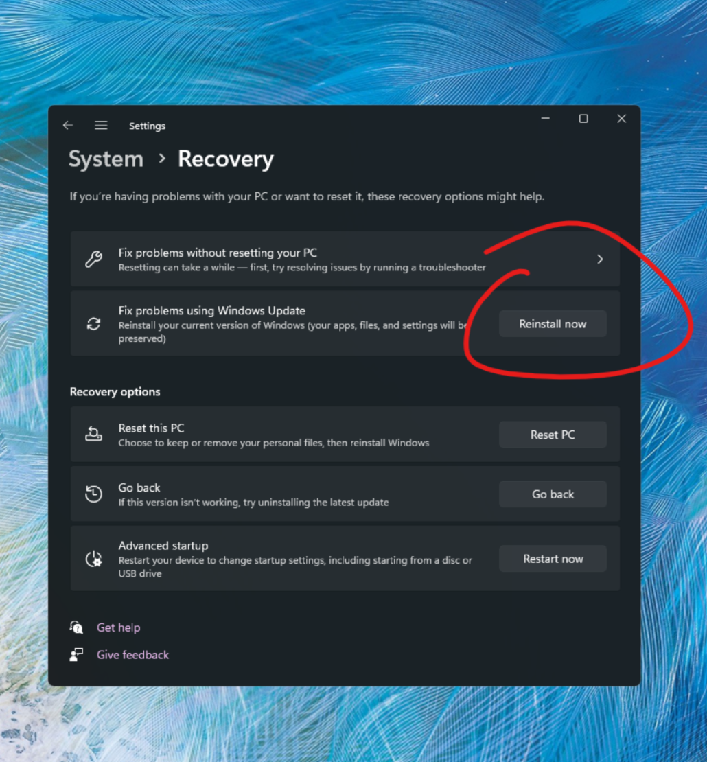 Anyone tried Windows update in system recovery to fix problems ...