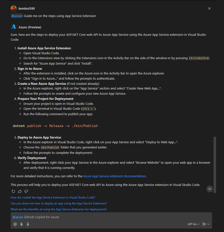 Deploy your ASP.NET Core Web API with the help of GitHub Copilot for ...