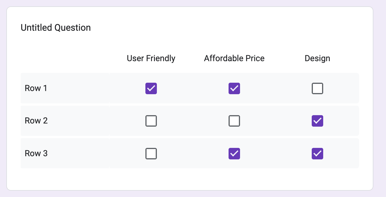 MS Forms: multi-select checkbox answers in grid questions | Microsoft ... MS Forms: multi-select checkbox answers in grid questions | Microsoft ...
