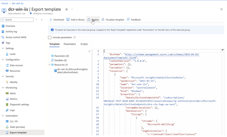 Collect IIS logs from multiple locations into Sentinel Log Analytics ...