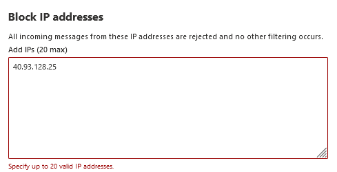 Security Admin Center Tenant Allow/Block List Not Able to Block IPv4 ...