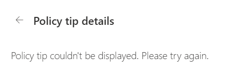 DLP Policy Tip Stopped Working in SharePoint/OneDrive | Microsoft ...