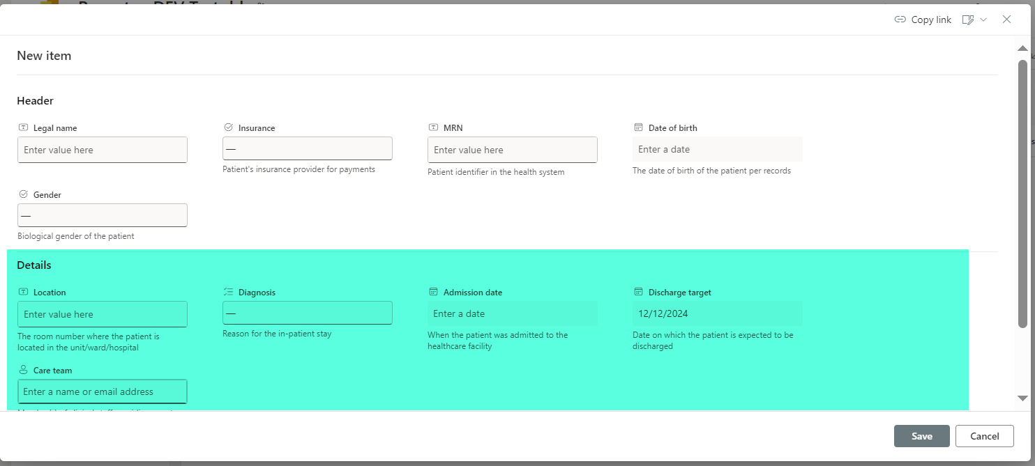 Microsoft Lists form How to color different Sections to make it easy to ...