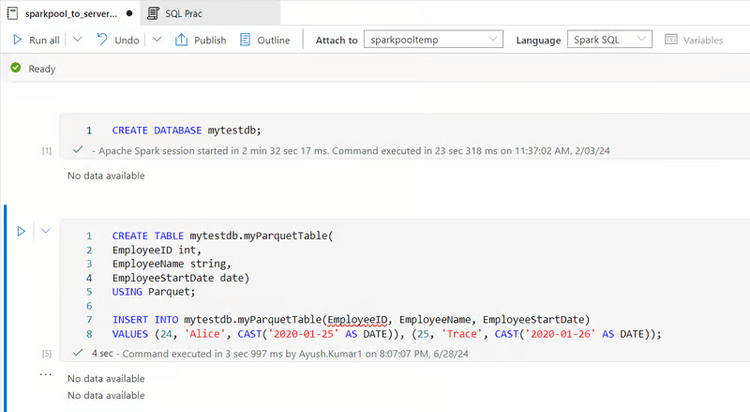 How To Query Spark Tables From Serverless Sql