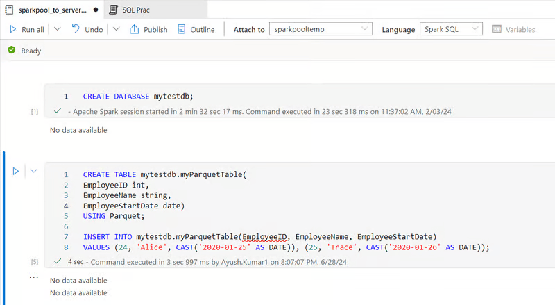 How to Query Spark Tables from Serverless SQL