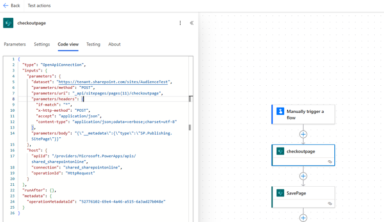 Flow To Replace Sharepoint Site Page Text Web Part Content From Form Entry Microsoft Community Hub