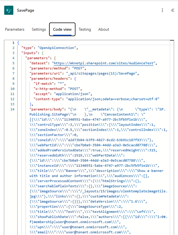 Flow to replace SharePoint site page text web part content from form ...