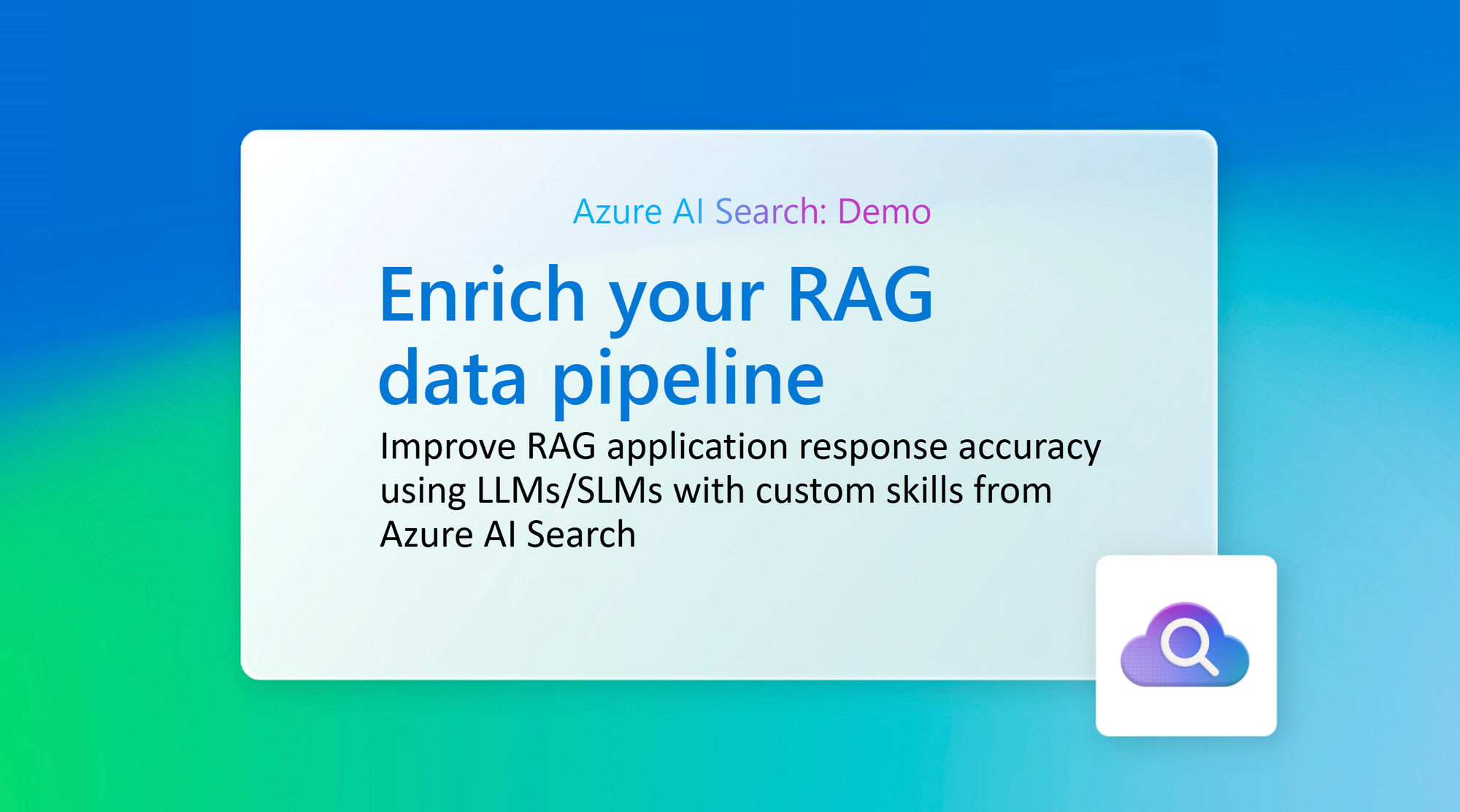 Demo Enriching Data In Azure Ai Search Indexing Pipeline Using Azure