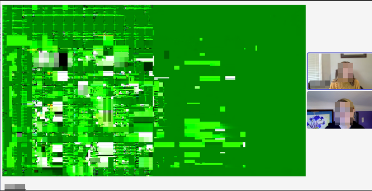 Green Blocky Glitch on Shared Screen in New Teams Meeting | Microsoft ...