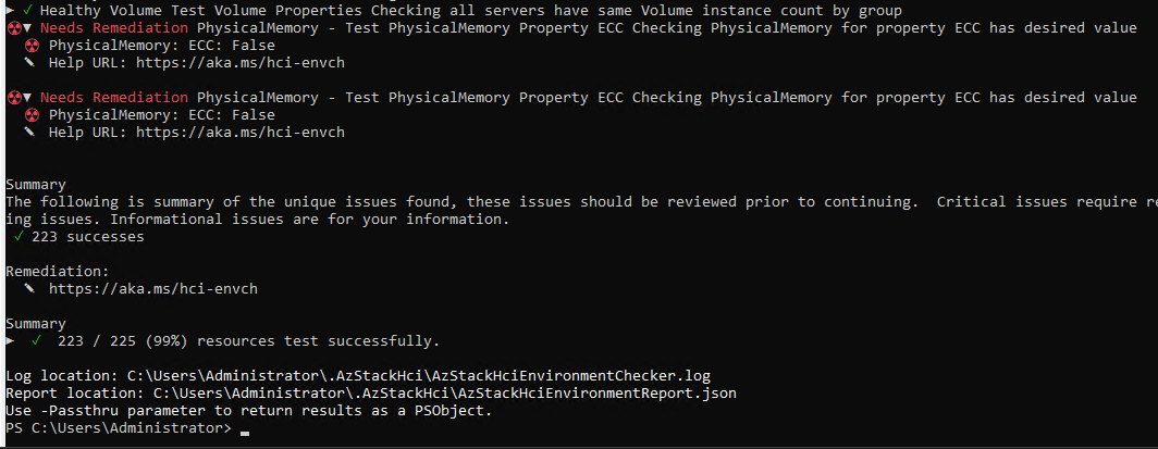 Azure Stack Memory ECC Validation Failed | Microsoft Community Hub