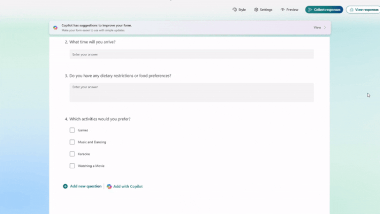 Try Copilot in Forms with your Microsoft account | Microsoft Community Hub
