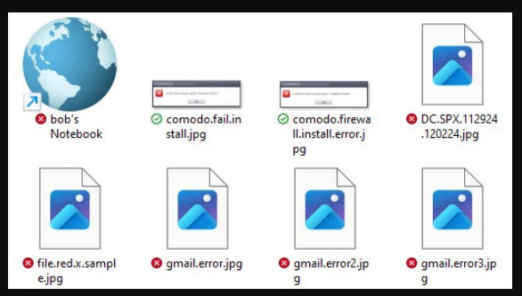 Why my files marked with a red circle with an x | Microsoft Community Hub