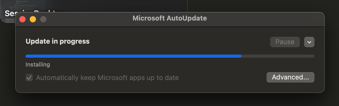 Microsoft AutoUpdate for Mac got stuck | Microsoft Community Hub