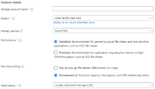 Azure Files provisioned v2 billing model for flexibility, cost savings ...