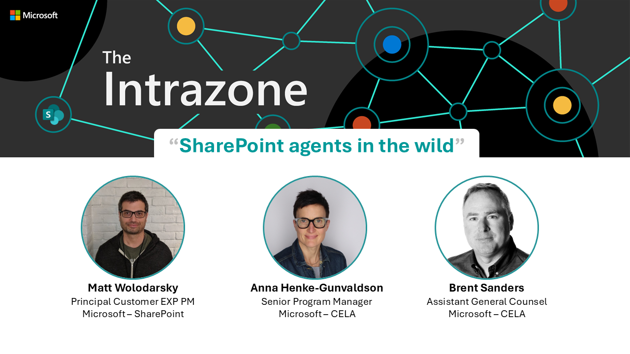 Microsoft SharePoint agents in the wild New episode of The Intrazone ...