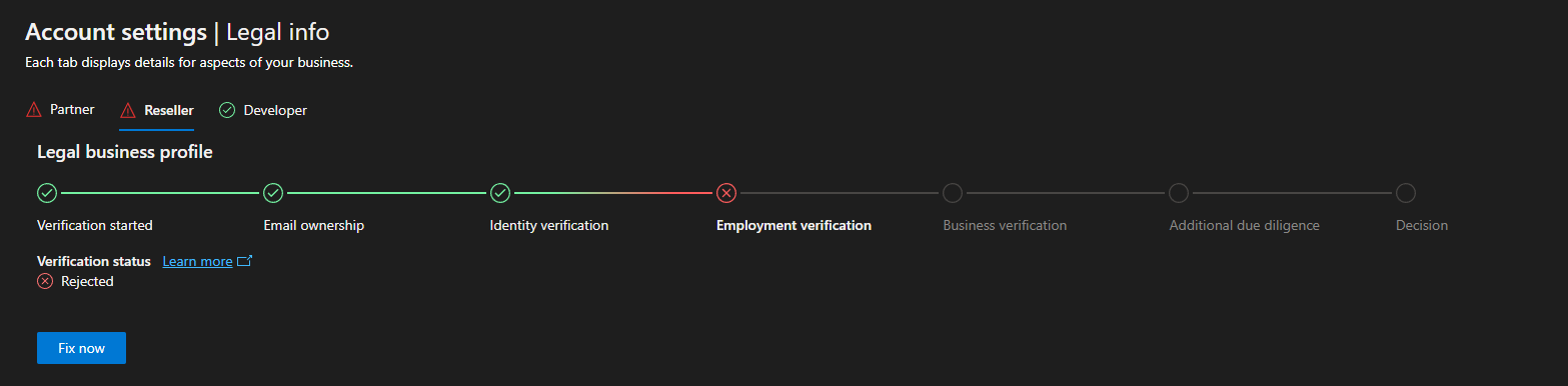 Ongoing Issue with Employment Verification in Microsoft Partner Program ...