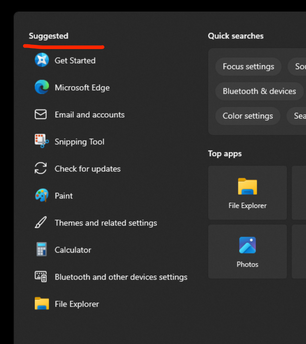 How can I remove suggested app from start menu? | Microsoft Community Hub