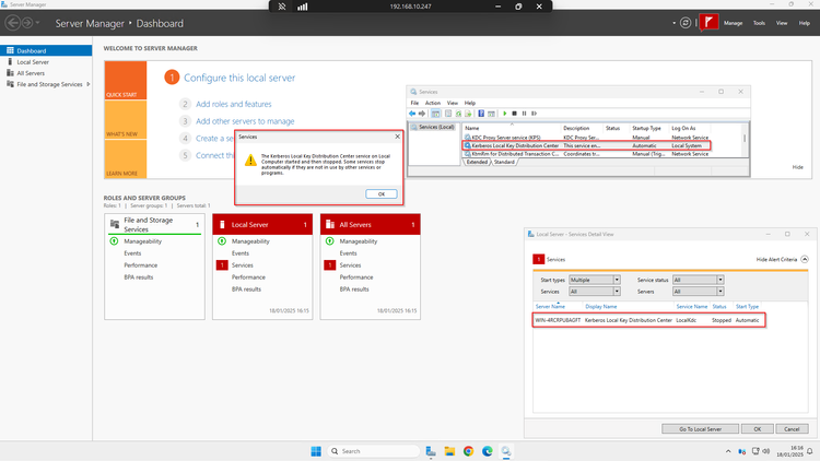 Windows Server 2025 | Kerberos Local Key Distribution Center (LocalKDC ...