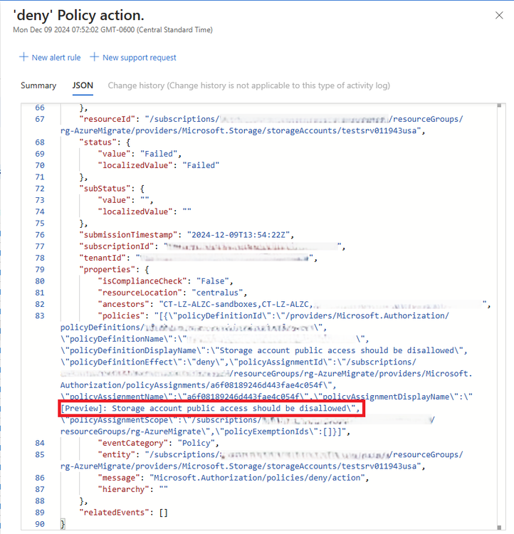 Azure Migrate – Deployment Failure Due to Policy Blocking | Microsoft Community Hub