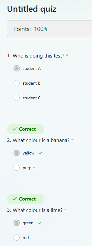 Quiz scores and review scores are not equal. Why? | Microsoft Community Hub