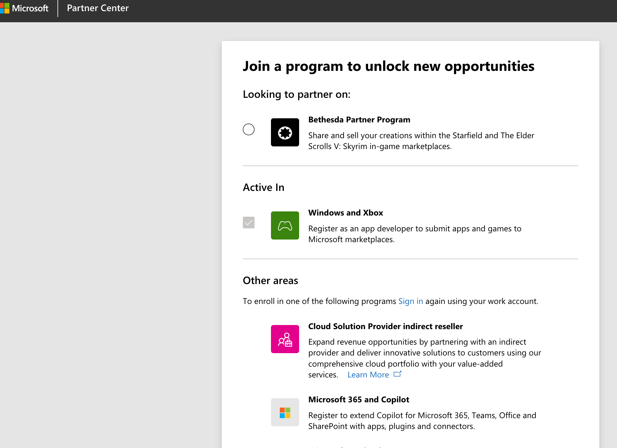 Cannot enroll in the Microsoft Partner Network (MPN) program ...
