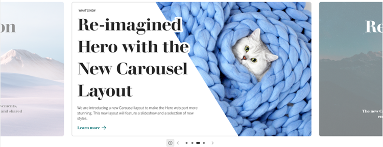 Re-imagined Hero with the New Carousel Layout for SharePoint ...