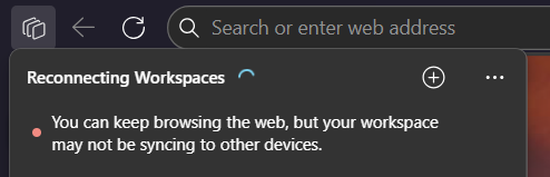 Edge Workspaces is not syncing | Microsoft Community Hub