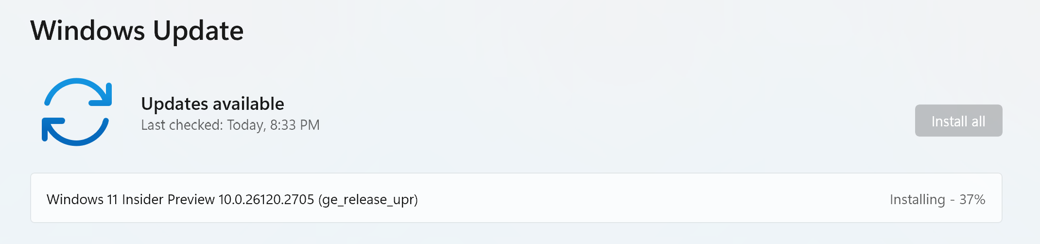 Windows 11 Insider Preview 10.0.26120.2705 (ge_release_upr) install issues | Microsoft Community Hub