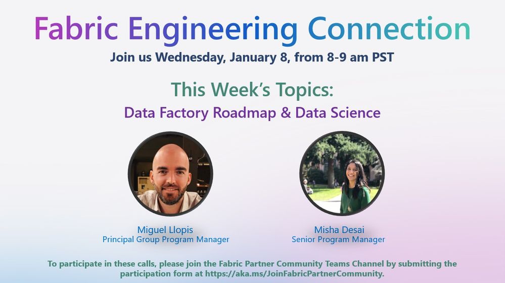 Join the Fabric Partner Community for this Week's Fabric Engineering ...