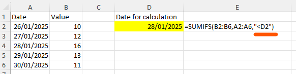 Sumifs with criteria based on time period | Microsoft Community Hub