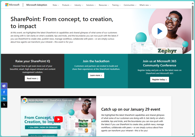 Microsoft SharePoint roadmap pitstop January 2025
