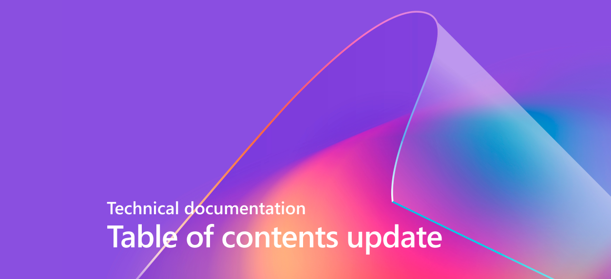 Azure Communication Services technical documentation table of contents ...