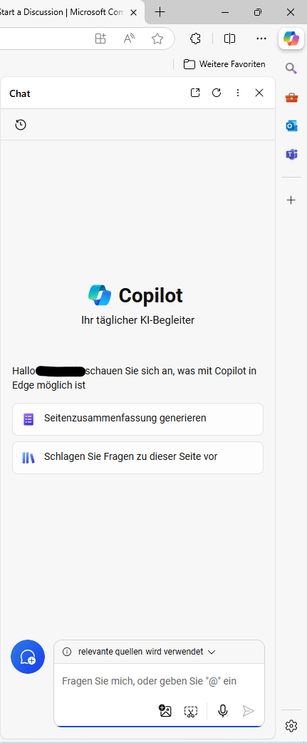 "Copilot in Edge at work" isn't available | Microsoft Community Hub