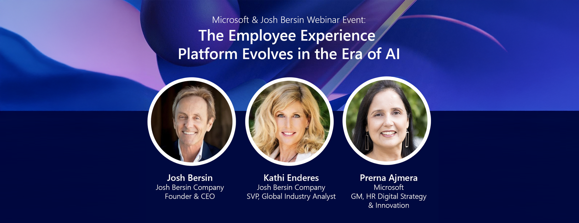 Microsoft & Josh Bersin Webinar Event: The Employee Experience Platform ...