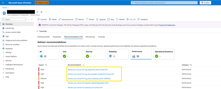 Boost Your Postgres Server On Azure With Enhanced Azure Advisor