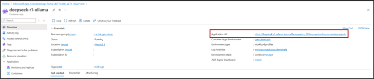 DeepSeek-R1 on Azure Container Apps Serverless GPUs