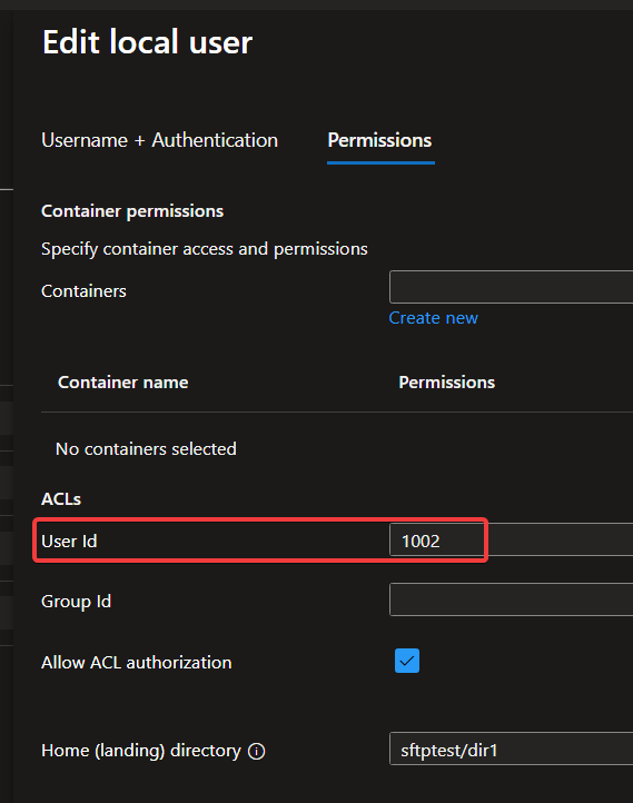 How to configure directory level permission for SFTP local user | Microsoft Community Hub