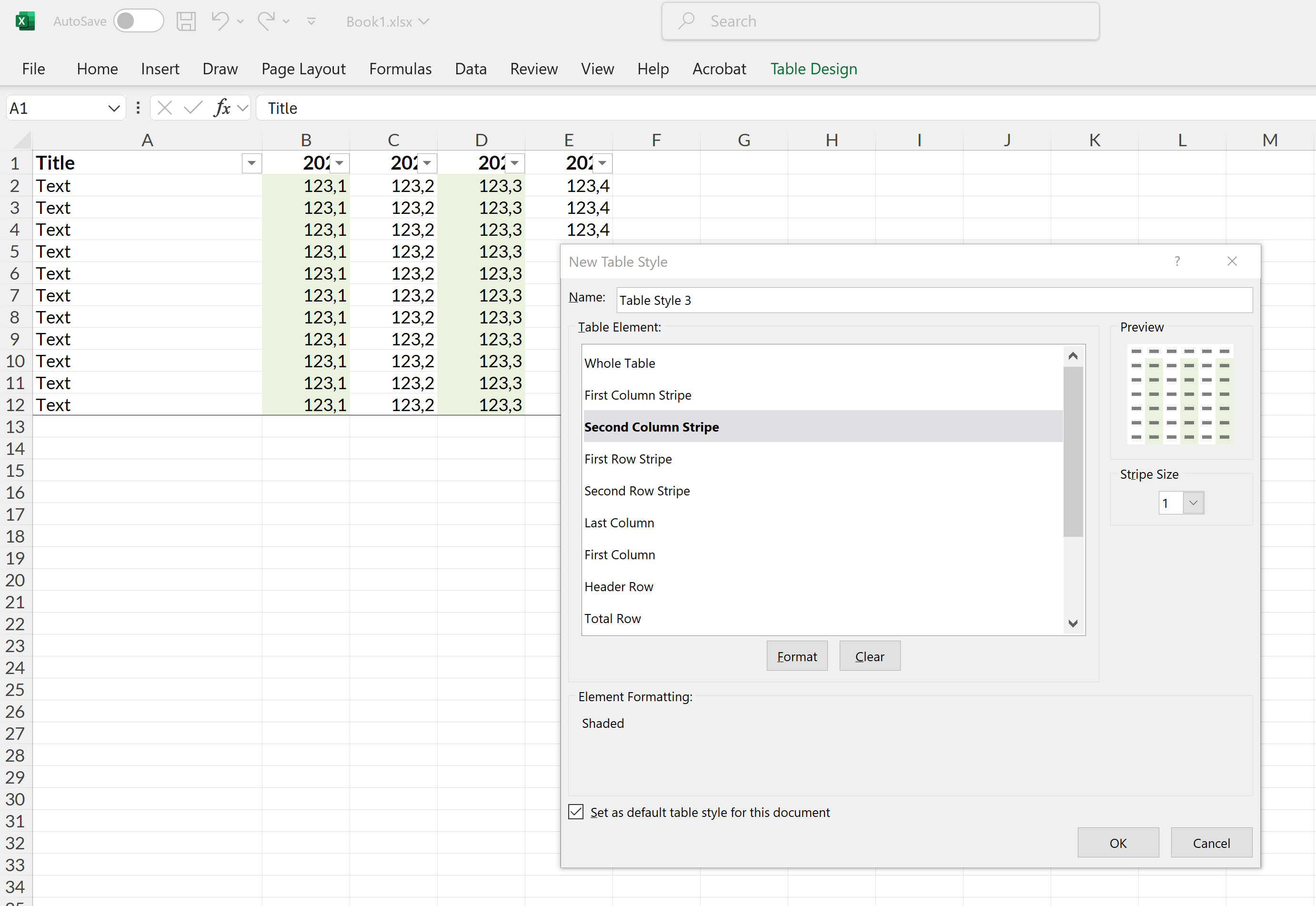 Help creating a custom table in a template | Microsoft Community Hub