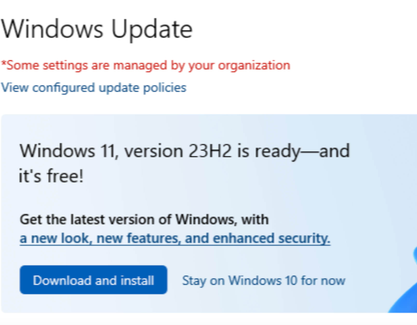 Why only Windows 11 23H2 is available? Not the 24H2 | Microsoft ...