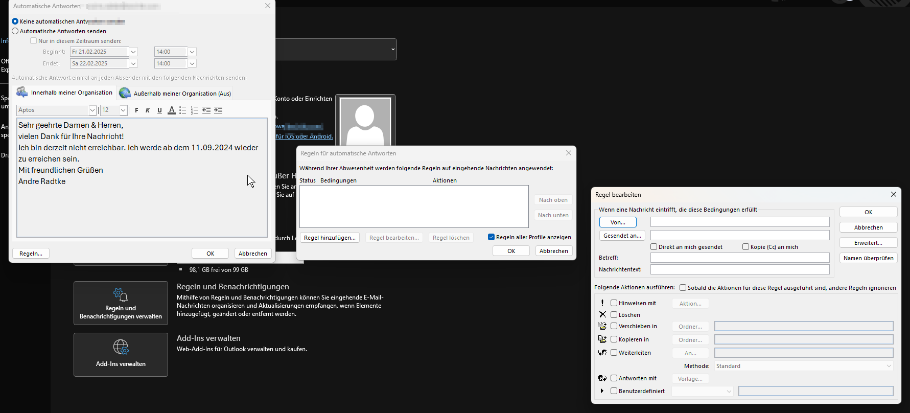 Configure autoreply with rules via PowerShell | Microsoft Community Hub