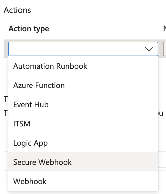 Setting Up a Secure Webhook in an Azure Monitor Action Group