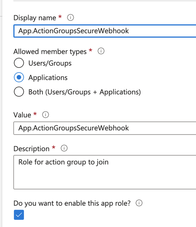 Setting Up a Secure Webhook in an Azure Monitor Action Group