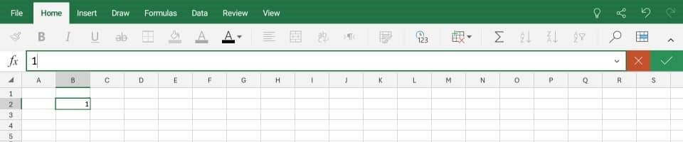 X, V buttons in formula bar, Excel Android | Microsoft Community Hub