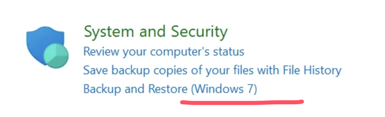 Backup and Restore Feature labelled as Windows 7 | Microsoft Community Hub
