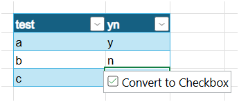 Convert to Checkboxes | Microsoft Community Hub