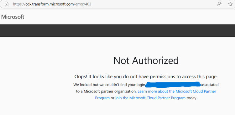 Resolved - CDX / demos.microsoft.com "Not Authorized" error #CDX ...
