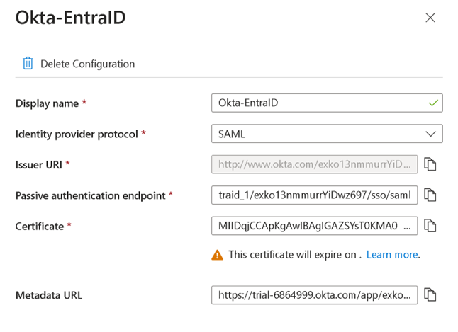 Entra ID SAML Federation with an External Identity Provider - Argon Systems