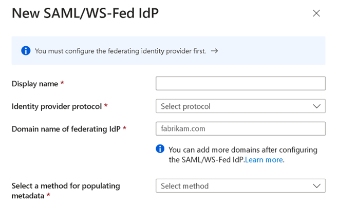 Entra ID SAML Federation with an External Identity Provider | Microsoft ...