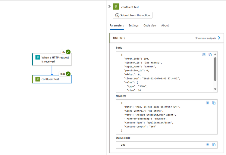 Sending Messages to Confluent Cloud topic using Logic App | Microsoft ...