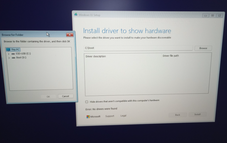 Install driver to show hardware | Microsoft Community Hub